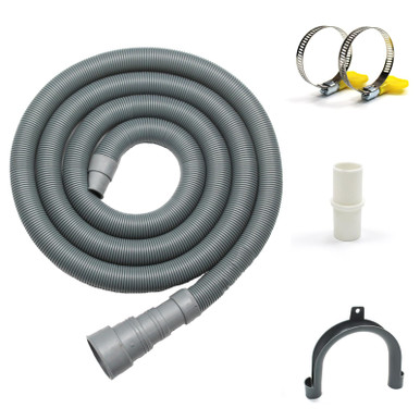 Washing Machine Drain Hose 6.5Ft Flexible and Corrugated Dishwasher ...