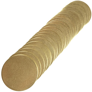 25 Pcs Solid Brass Tags for Stamping Round Brass Tags Blank Valve Tags ...