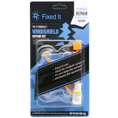 Windshield Repair Kit - Easy, do it Yourself! Fixes Chips, Cracks ...
