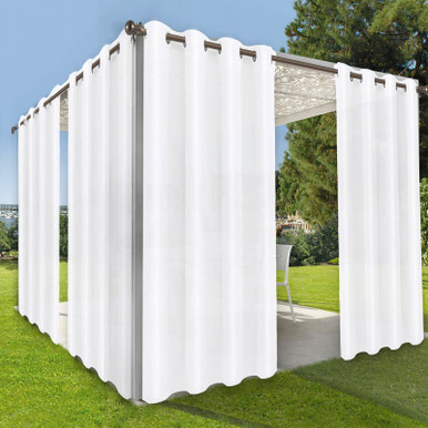 OutdoorLines Waterproof Indoor Outdoor Curtains for Patio-Privacy Sun ...