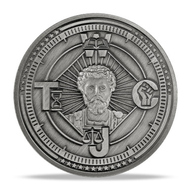 Cardinal Virtues Coin EDC Challenge Coin Four Virtues Medallion Daily ...