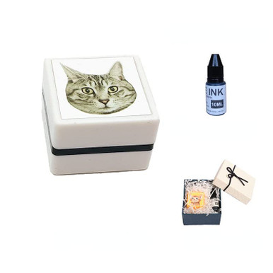 Custom Stamp, Self-Inking Stamps Personalized Pet Photo Portrait Stamps ...