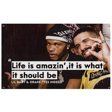 DHAYAXI Drake Flag Life is Amazin' it is What it Should Be flag 3x5ft ...