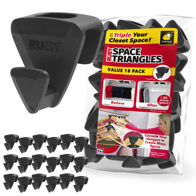 Original AS-SEEN-ON-TV Ruby Space Triangles, Ultra- Premium Hanger ...