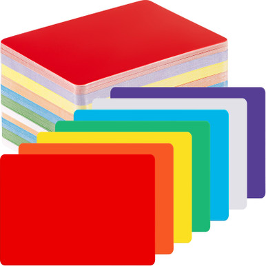 Harloon 100 Pcs Dry Erase Index Cards Laminated Cards Reusable Dry ...