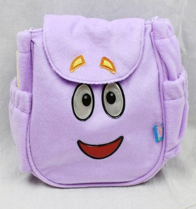 Plush Backpack - Dora the Explorer - Purple Rescue Mr. Face Bag ...