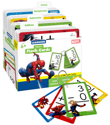 Marvel Math Flash Cards for Kids Ages 4-8, Math Fact Flash Cards ...