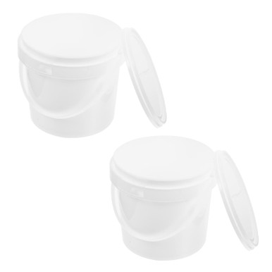 Healifty 2pcs Storage Bucket Buckets for Bucket with Lid Ice Cream ...
