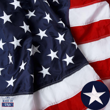 American Flag 2x4 FT, Heavy Duty Nylon Polyester USA Flags with 3D ...