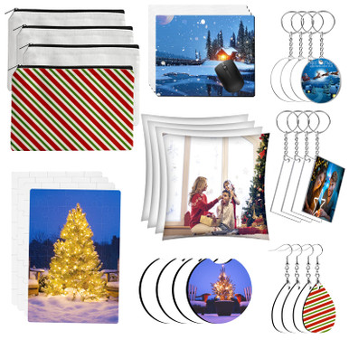56PCS Sublimation Blanks Products Set, Mothers Day Gifts for Women, DIY ...