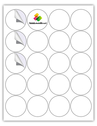 Round Labels 2 Inch,Printable Circle Labels,2000 Round Sticker Labels ...