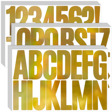 Bemeol 30 Sheets Large Letter Sickers 3 inch Vinyl Letter Alphabet ...