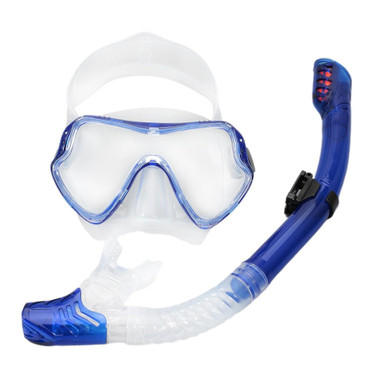 Swim Goggles Snorkel Diving Mask with Nose Cover Anti-Fog Clear View ...