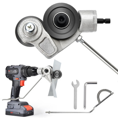 YOMIGA New Metal Nibbler Drill Attachment, Strengthened Electric Drill ...