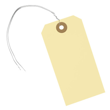 180 Pcs Blank Hang Tags with Wire Attached, 4 3/4 x 2 3/8 inches Label ...