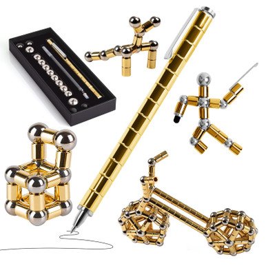HKDGYHON Fidget Pen, Decompression Magnetic Metal Pen, Multifunction ...