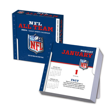 NFL Multi-Team 2024 Box Calendar - Warehousesoverstock