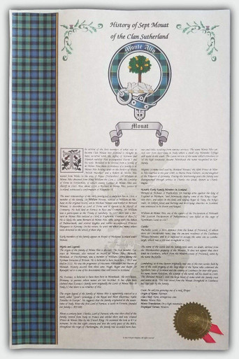 Mathie of the Clan Matheson - Scottish Clan & Sept 11x17 History Print ...