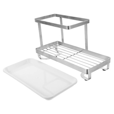 KICHOUSE Dishcloth Drainer Kitchen Sponge Holder Kitchen Storage Rack ...