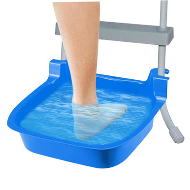 Pool Foot Bath Anti-Skid Pool Foot Wash Tray Installed on Pool Ladder ...
