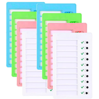 8Pcs Blank Chart Checklist Boards Daily Memo Schedule Plastic Checklist ...
