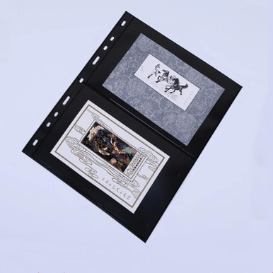 20 Sheet Stamp Pages, 2 Rows Pages for Stamp Collectors, 9-Hole ...
