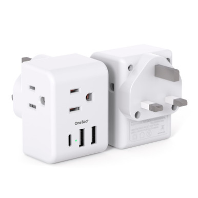 2 Pack US to UK Ireland Travel Plug Adapter, Type G Power Plug Adapter ...