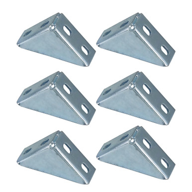 ASTAMOTOR 4 Hole 90 Degree Gusseted Right Angle Corner Brackets Braces ...