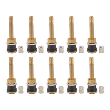 Keenso The Truck Valve stem 10 Pcs Valve Stems Straight Brass Heavy ...