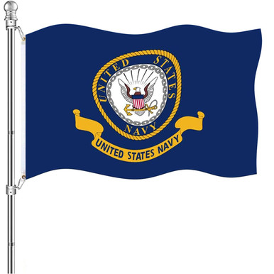 WANWEIDO Double Sided US Navy Emblem Flag 3x5 Ft - 3Ply Heavy Duty ...