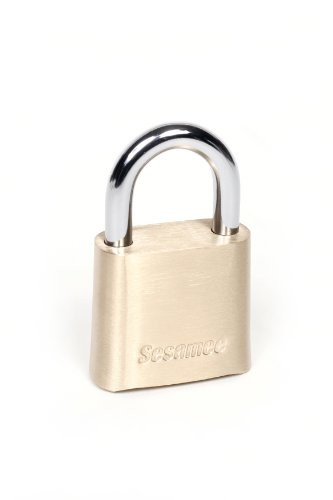 Sesamee K436 4 Dial Bottom Resettable Combination Brass Padlock with 1 ...