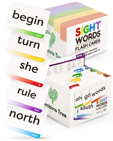 Sight Words Flash Cards Kindergarten 1st - 4th Grade Education - 600 ...