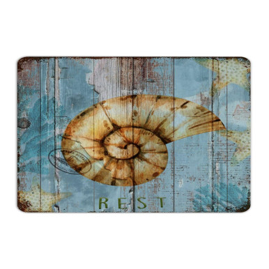 Nautical Beach Ocean Theme Underwater Sea Snail 8x12 Inch Metal Signs ...