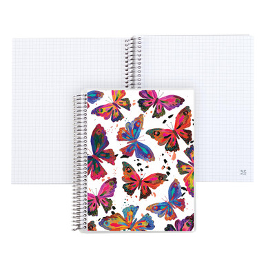 Erin Condren 7" x 9" Graph Platinum Spiral Notebook - EttaVee ...