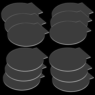 Qjaiune 24pcs 2mm Acrylic Blanks for Light Base, Round Shaped Acrylic ...