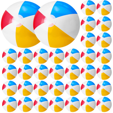 36 Pieces Inflatable Beach Balls 16 Inch, Beach Balls Bulk, Swimming ...