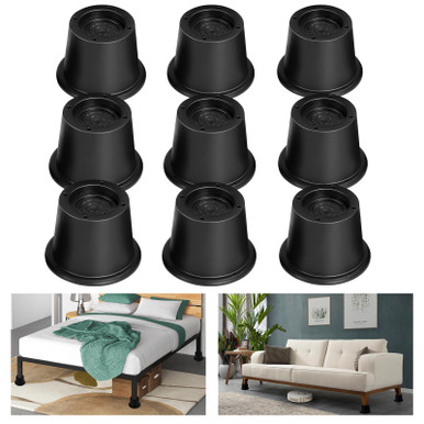 shouwuhho Bed Risers 2 inch, 3 Inch, Heavy Duty Round Furniture Risers ...