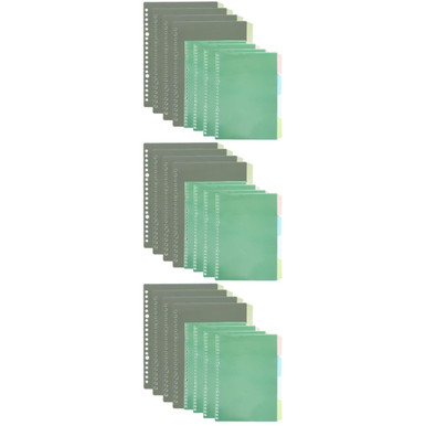 NOLITOY 24 Sets Loose-Leaf Divider a4 Binder dividers Detachable Binder ...