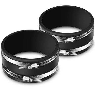 Therwen 2 Pcs 6 Inch Dust Control Flex Cuff with Adjustable Hose Clamps ...