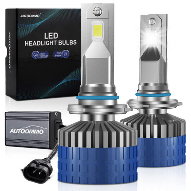 AUTOOMMO 9005/HB3 LED Headlight Bulbs 120W 20000 Lumens LED Headlights ...