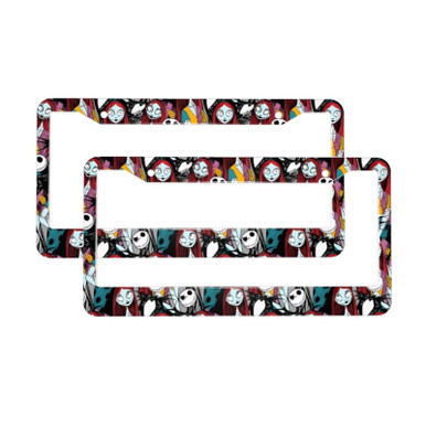 Jack Skellington and Sally License Plate Frames, Aluminum License Plate ...