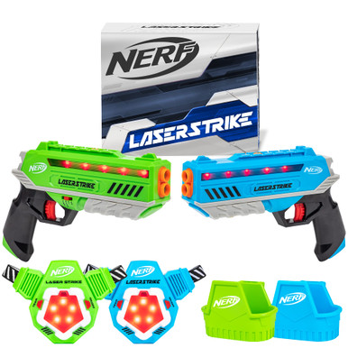 NERF Laser Strike 2 Player Laser Tag Game Pack Complete with 2 300ft ...