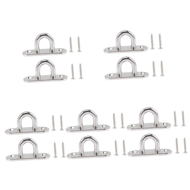 Yardwe 10 Sets u-Tube Hook Resistance Band Wall Anchor Swing Hooks ...