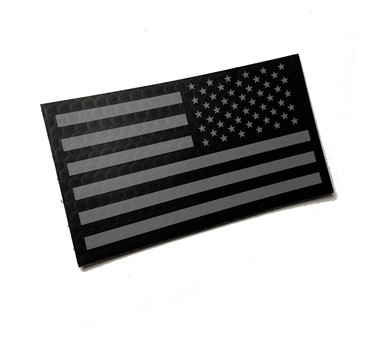 Reversed Black and Grey Infrared Reflective USA Flag Military Patch ...