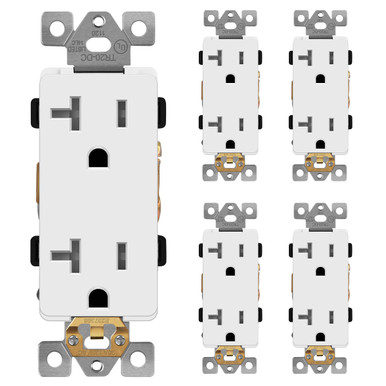 LIDER Matte Finish Decorator Receptacle with Interchangeable Face Cover ...
