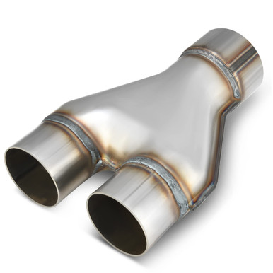 AUTOSAVER88 Stainless Steel 3 Inch Exhaust Y Pipe, 3" Single to 2.5 ...