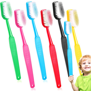 Jexine 6 Pieces Giant Toothbrush Large Toothbrushes Prop Fake Oversized ...