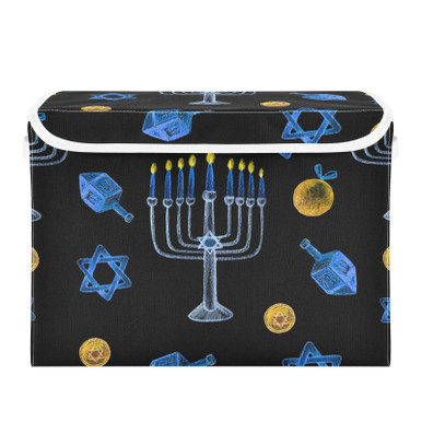 Menorah Candles Torah Hanukkah Foldable Storage Bins Bags for Clothes ...