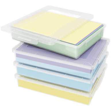 Lifewit 4 Pack Plastic Multi-Purpose Storage Box with Latching Lids ...