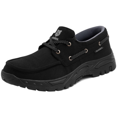 Slip-On Loafers Steel Toe Shoes for Men Women Slip Resistant Work Shoes ...